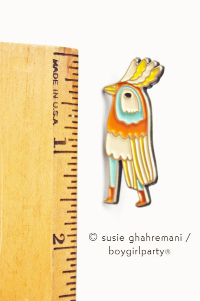 Bird Man Pin — Funny Bird Enamel Pin by boygirlparty – the boygirlparty ...