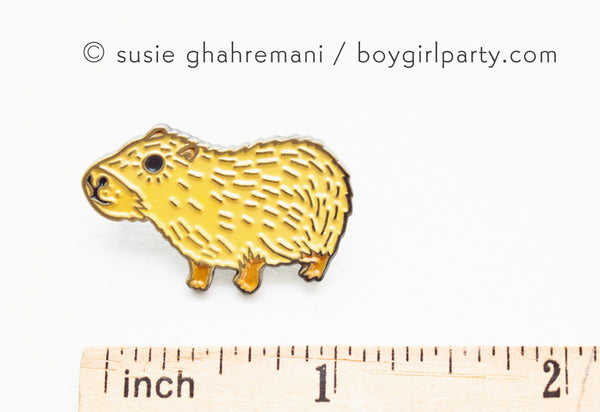 Capybara Pin Enamel Pin by boygirlparty / Susie Ghahremani / http ...