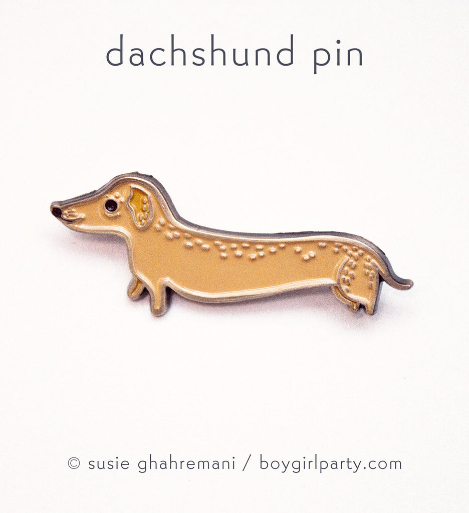 Dachshund Pin by Susie Ghahremani / boygirlparty.com – the boygirlparty ...