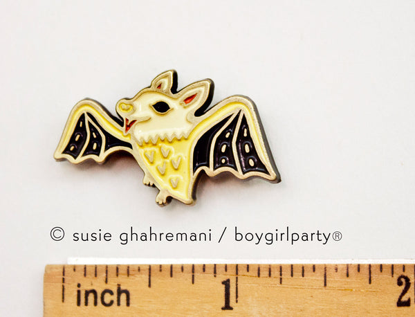 Bat Pin Fruit Bat Pin Bat Enamel Pin by boygirlparty – the boygirlparty ...