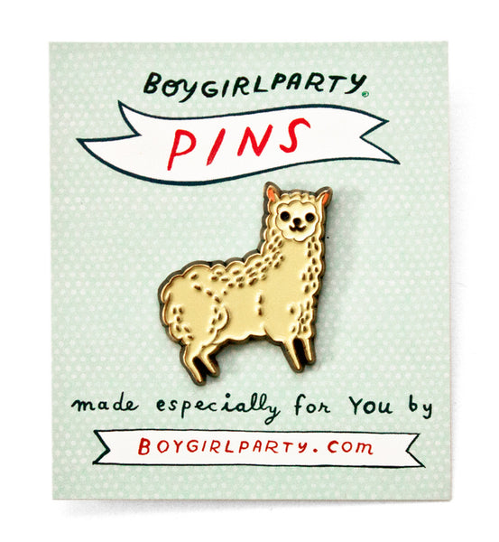 Alpaca Pin Llama Pin Alpaca Enamel Pin by boygirlparty – the ...