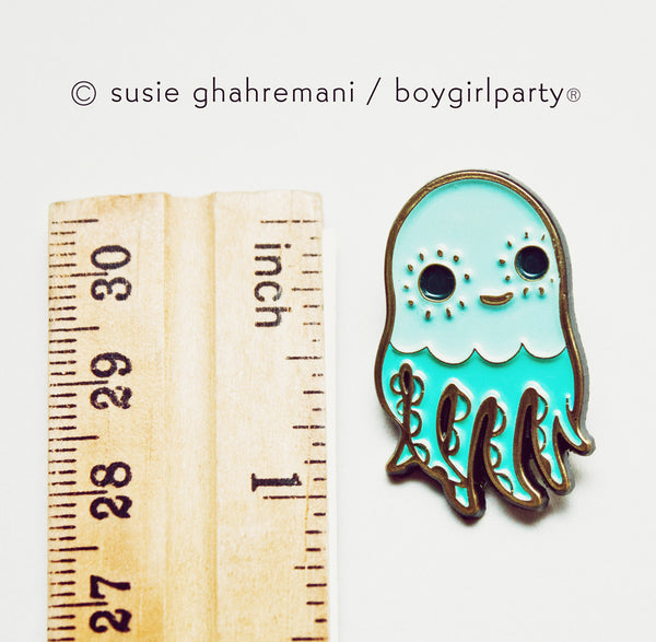 Octopus Pin Enamel Lapel Pin Squid Pin by boygirlparty / Susie ...