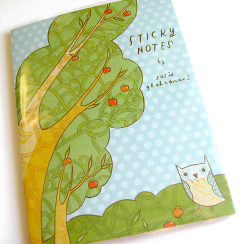 Owl Sticky Notes by Susie Ghahremani / boygirlparty.com – the ...