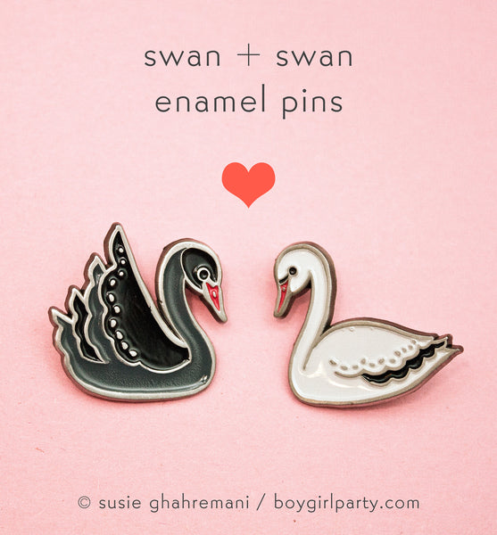 Swan Pin Set by Susie Ghahremani / boygirlparty.com – the boygirlparty ...