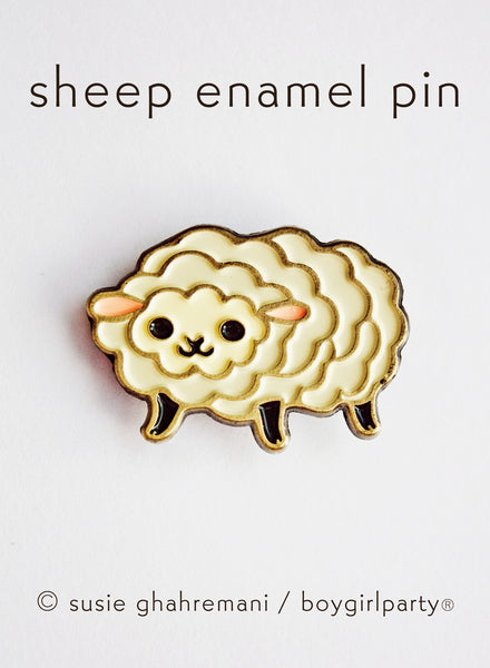 Sheep Pin - Enamel Pin - Knitting Pin - Knit Enamel Pin – the ...